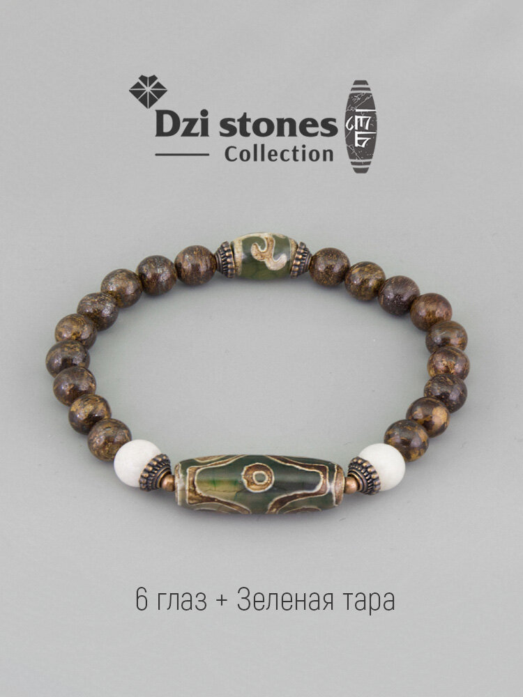 Браслет Minera, агат, лунный камень, бронзит