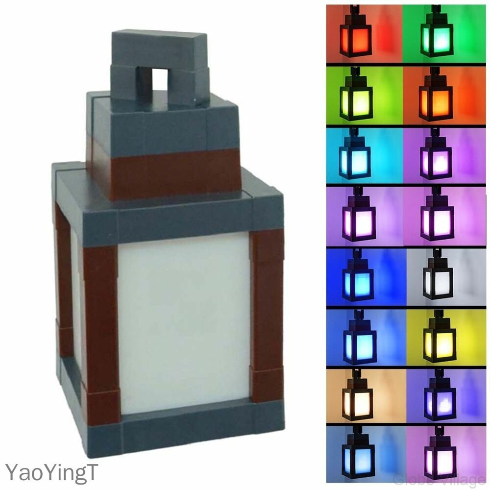 Светильник Майнкрафт Для Детей, 16 цветов, сенсор и пульт