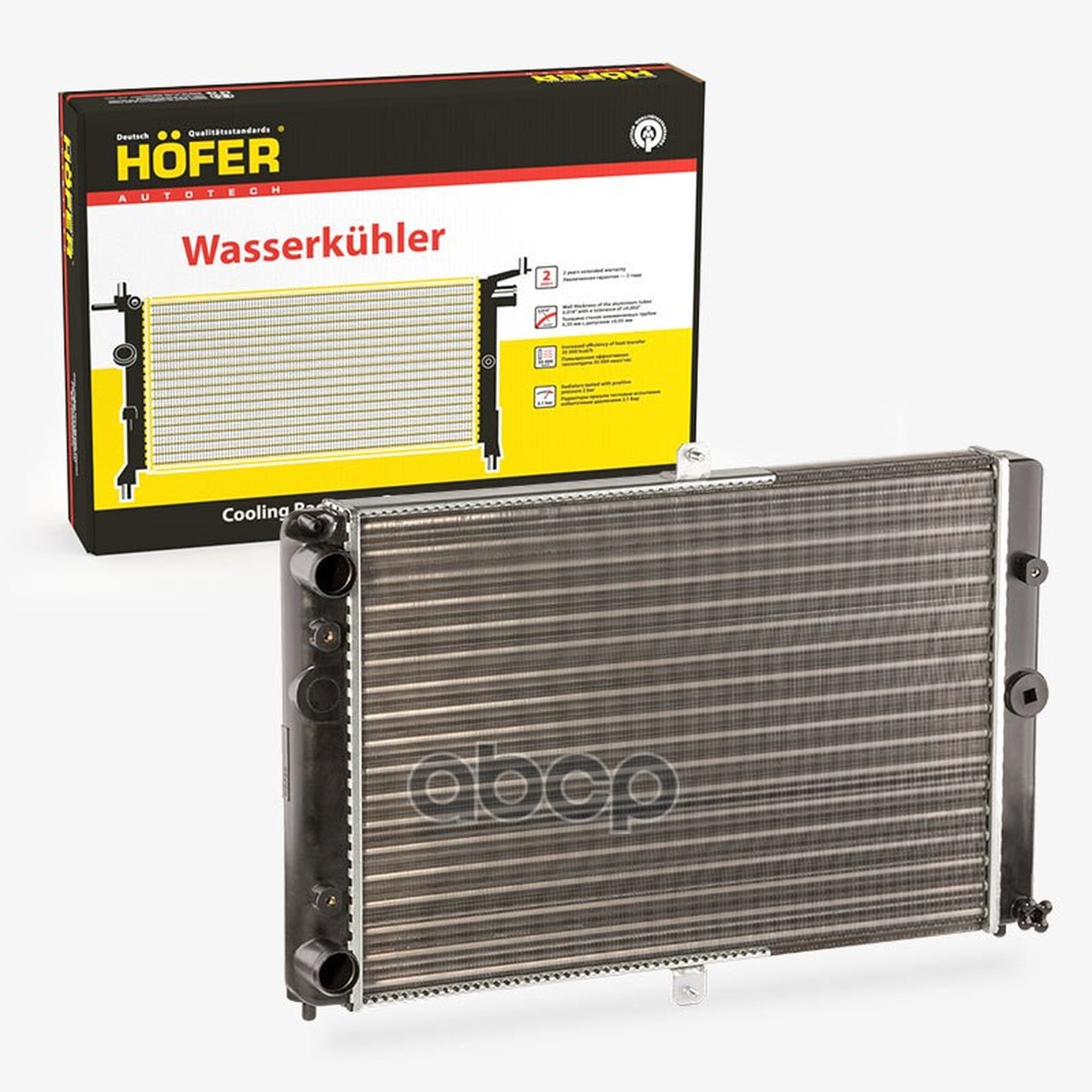 Радиатор охлаждения HOFER ВАЗ 2108-21099, 2113-2115 универсальный HOFER арт. HF708412
