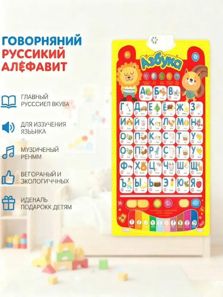 Образовательный интерактивный плакат "Алфавит раннего образования"