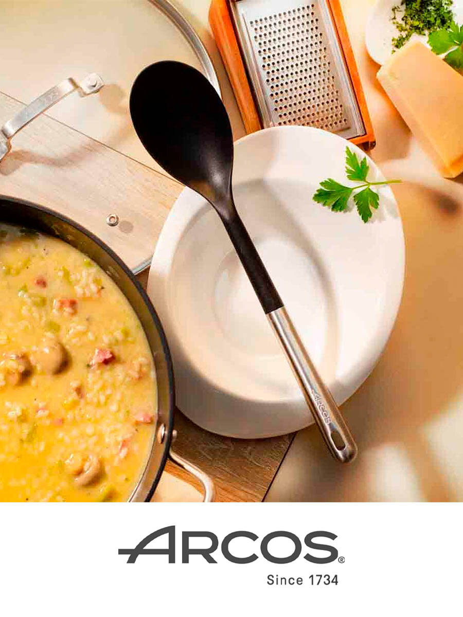 Ложка кухонная Arcos Kitchen gadgets 33см, нержавеющая сталь, силикон