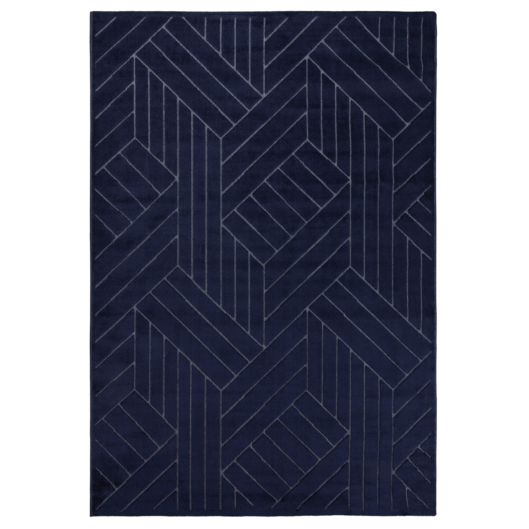 Ковер из джута Soft 0,8х1,5 синий