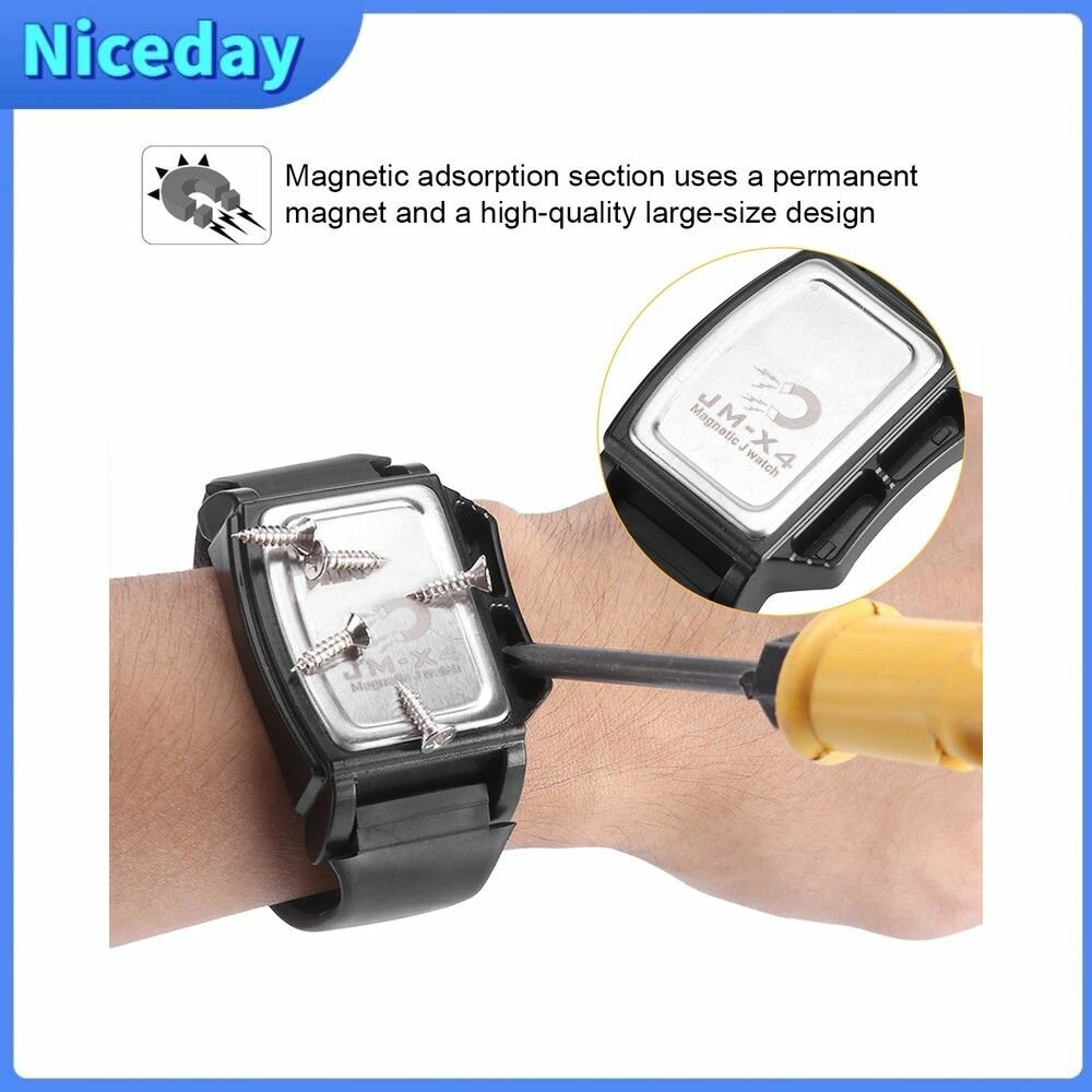 Магнитный Браслет для Удержания Шурупов и Гвоздей