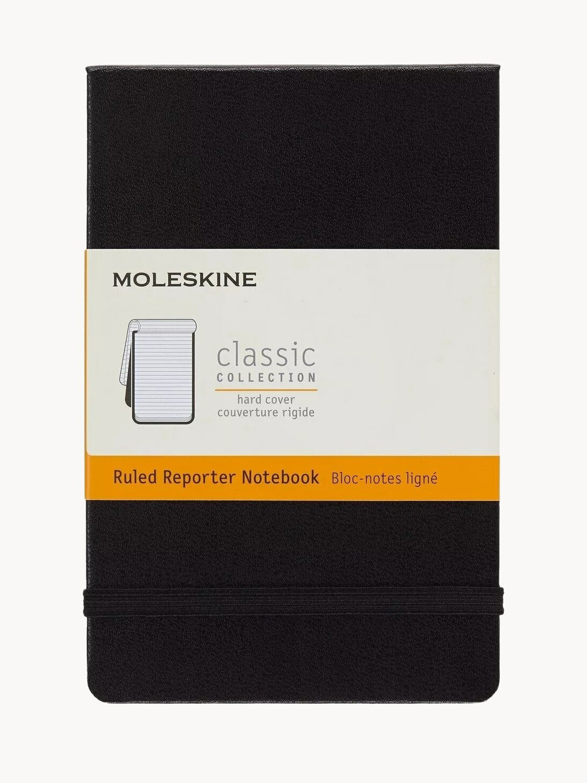 Блокнот Moleskine Classic Reporter QP511 Pocket 90x140мм, 192стр, линейка, твердая обложка, черный