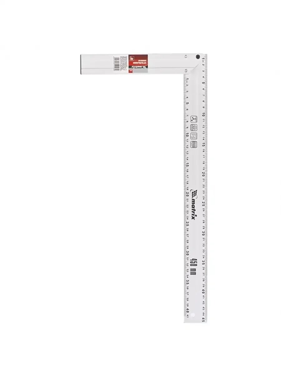 Угольник строительный металлический, 450 мм, MATRIX 32475