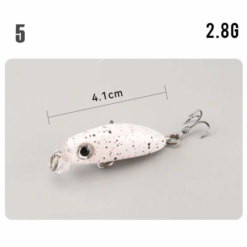 OUZEY Мини-воблер Micro Minnow 4.1 см, Белый