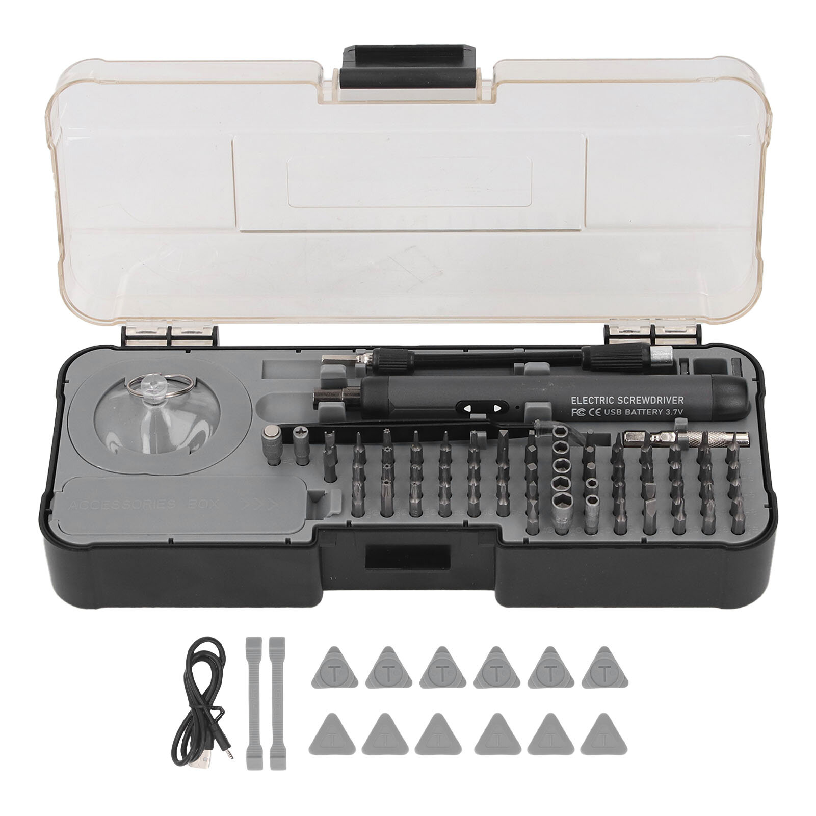 Набор электрических отверток 88 в 1, 110 об/мин, беспроводной аккумуляторный набор отверток для электронных устройств и ПК.