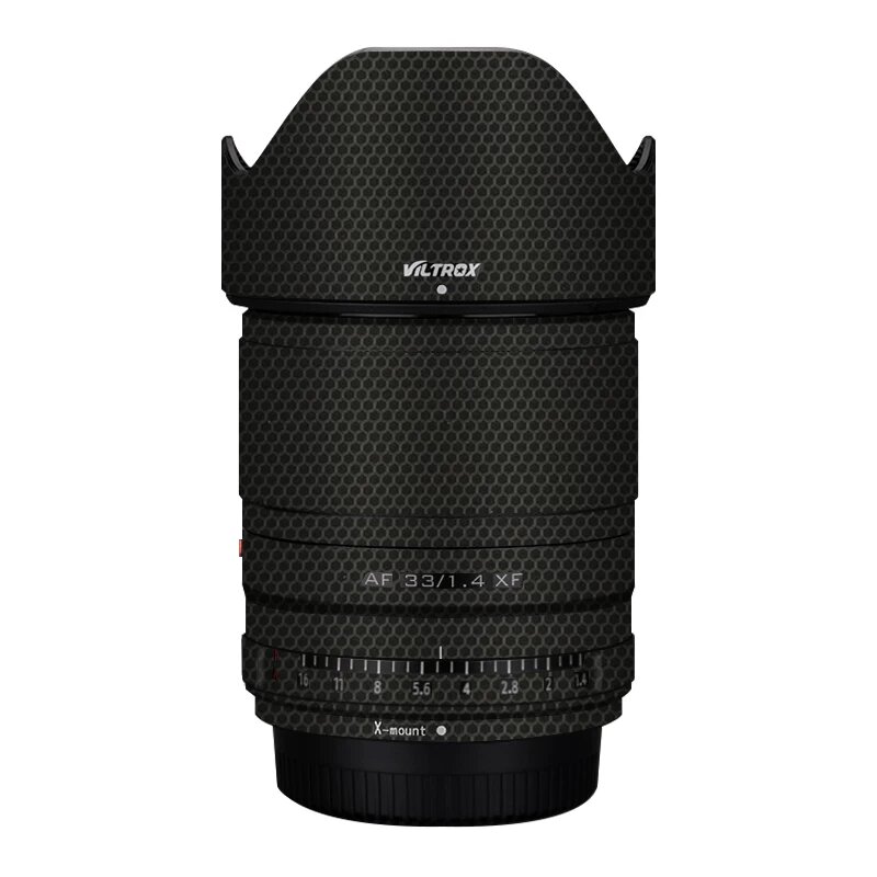 Защитный козырек Viltrox AF33F1.4 для объектива Fujifilm с черным матричным рисунком