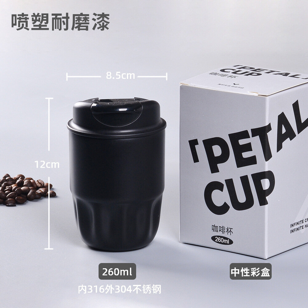 Модная брендовая кофейная кружка из нержавеющей стали 316, высококачественная керамическая термокружка, портативная дорожная кружка, интернет-знаменитость, кружка для воды, настраиваемая