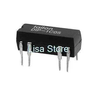 DIP-1C05 Сухое герконовое реле постоянного тока 5 В 1 А Рейтинг катушки Вольт 8-контактное DIP-1C05 Герконовое реле серии DIP