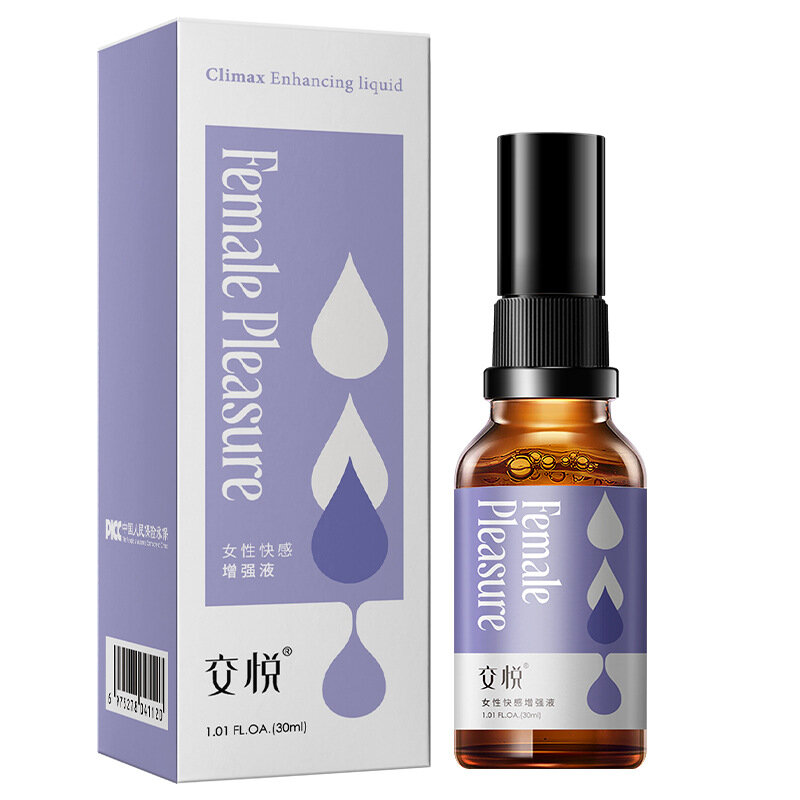 Удовольствие жидкость-фиолетовые капли воды женский оргазм усиленный гель 30ml оптовая продажа волос Радостное