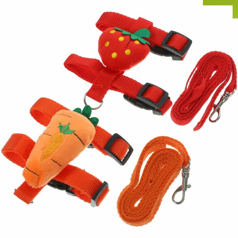 2 комплекта аксессуаров для морской свинки поводок декоративный кошачий кролик 12X8X2CM