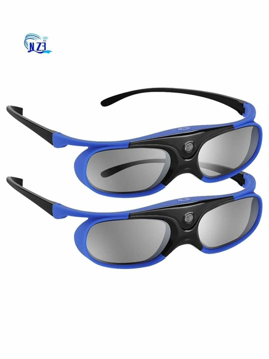 (H Z A D) 2 шт. очки с активным затвором DLP-Link 3D USB перезаряжаемые совместим проекторов DLP LINK проекта W1070 W700