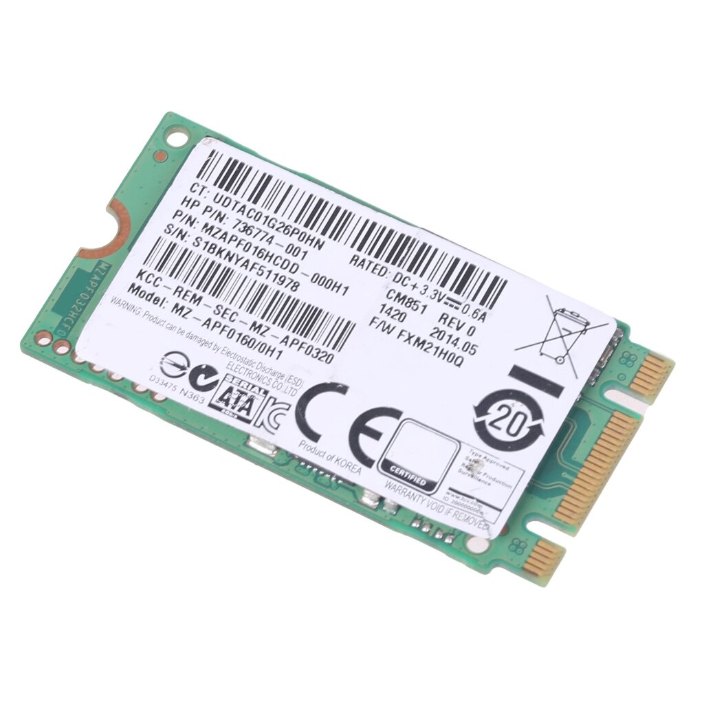 Жесткий диск M.2 объемом 16 ГБ 2242 Карты памяти для защиты данных