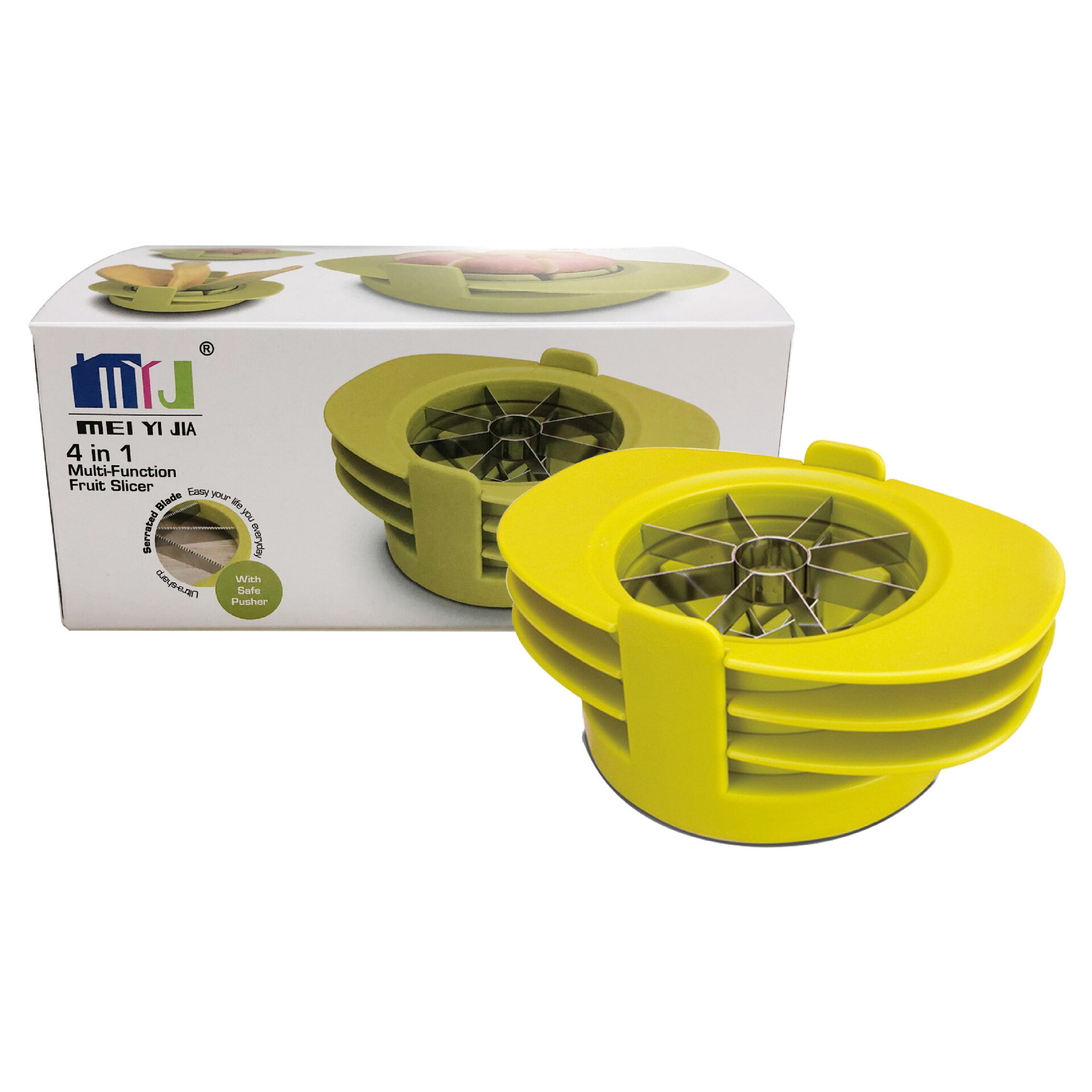 Набор из четырех слайсеров для фруктов, слайсер для яблок, удалитель сердцевины манго, кухонные инструменты для фруктов и овощей, разделитель фруктов