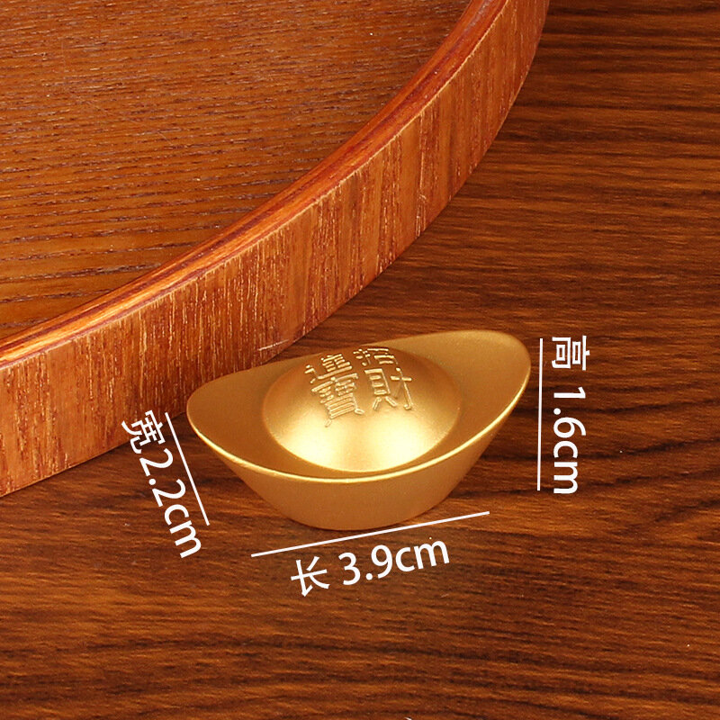 Сплошная позолоченная золотая пластина, золотая листовая настольная декорация, имитация золотого кирпича, креативный подарок, домашний маленький орнамент, реквизит для фотографии