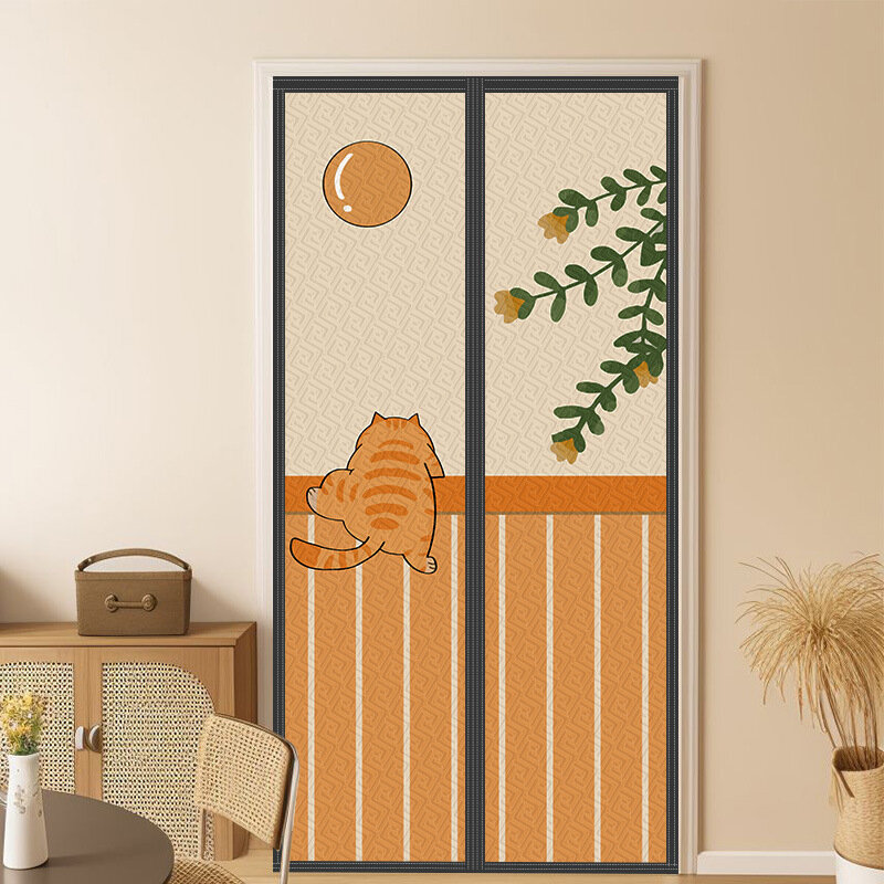 Утолщенная хлопковая дверная занавеска сохраняет тепло и ветрозащитный зимой Холодостойкий Ветрозащитный Без перфорации Бытовой 2025 Новый Звукоизоляционный Холодильная камера Посвящается