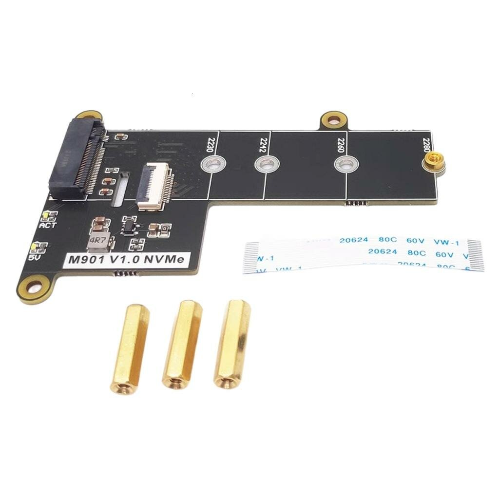 Плата расширения PCIe NVMe для RPI 5