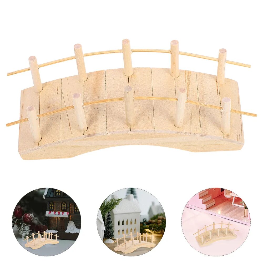 Маленький Арочный Мост, Деревянный, Для Улучшения Ландшафта, 1 Шт