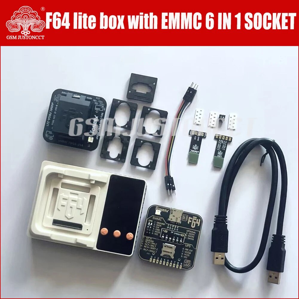 F64 Flash 64 Lite Ultra Tool Box Полный набор с гнездом emmc 6 в 1