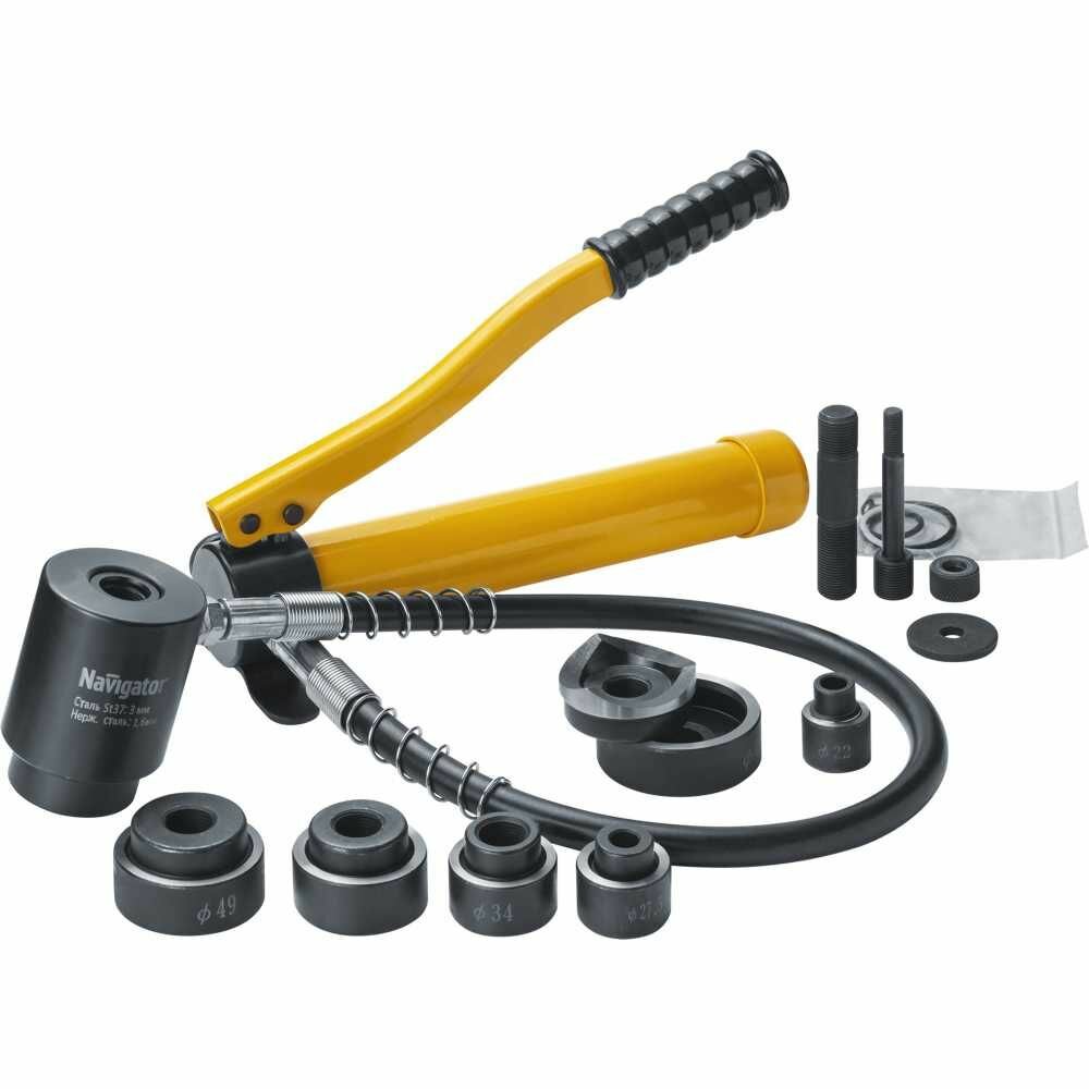 Гидравлический пресс Navigator NHT-Pg04-P помповый перфоратор 82609