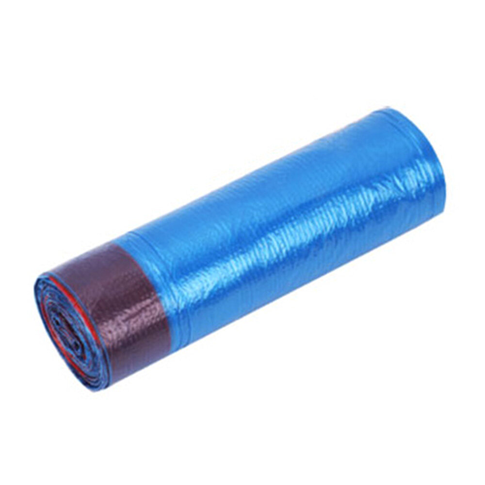 Мешки для мусора с шнуком, цветные, точечно разрывные, портативные, автоматически закрывающиеся, толстые, 15 штук в рулоне, размер 450*550 мм, цветы: зеленый, желтый, черный, синий (по выбору), материал PE