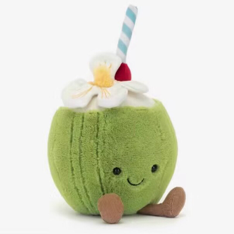 Плюшевая игрушка Jellycat Кокос 12 см, мягкая игрушка, кукла-кокос, подарок для детей и взрослых
