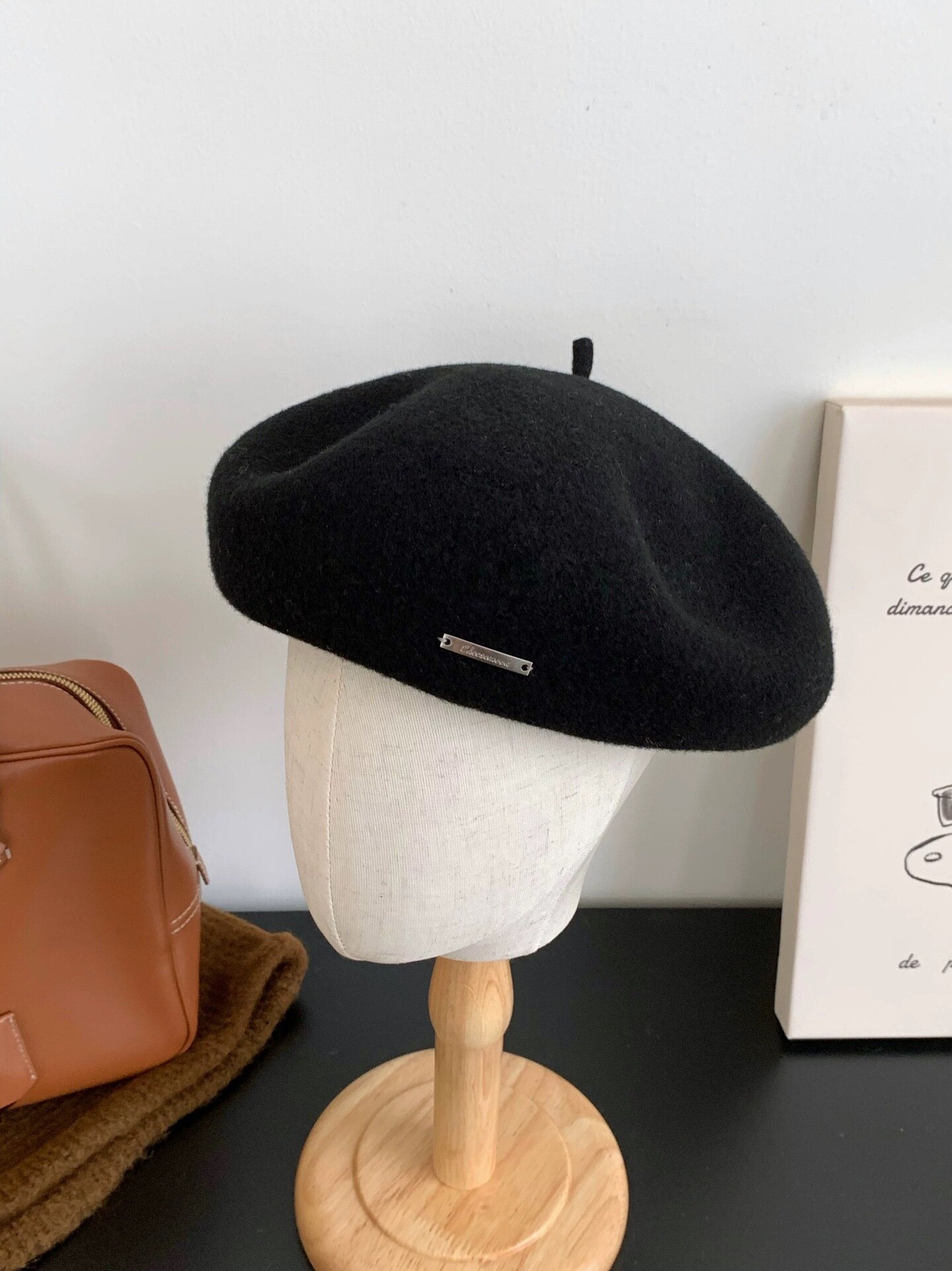 Красная шляпа для женщин, осенне-зимняя австралийская берет из чистой шерсти, художественная ретро шляпа художника, стройнящая лицо