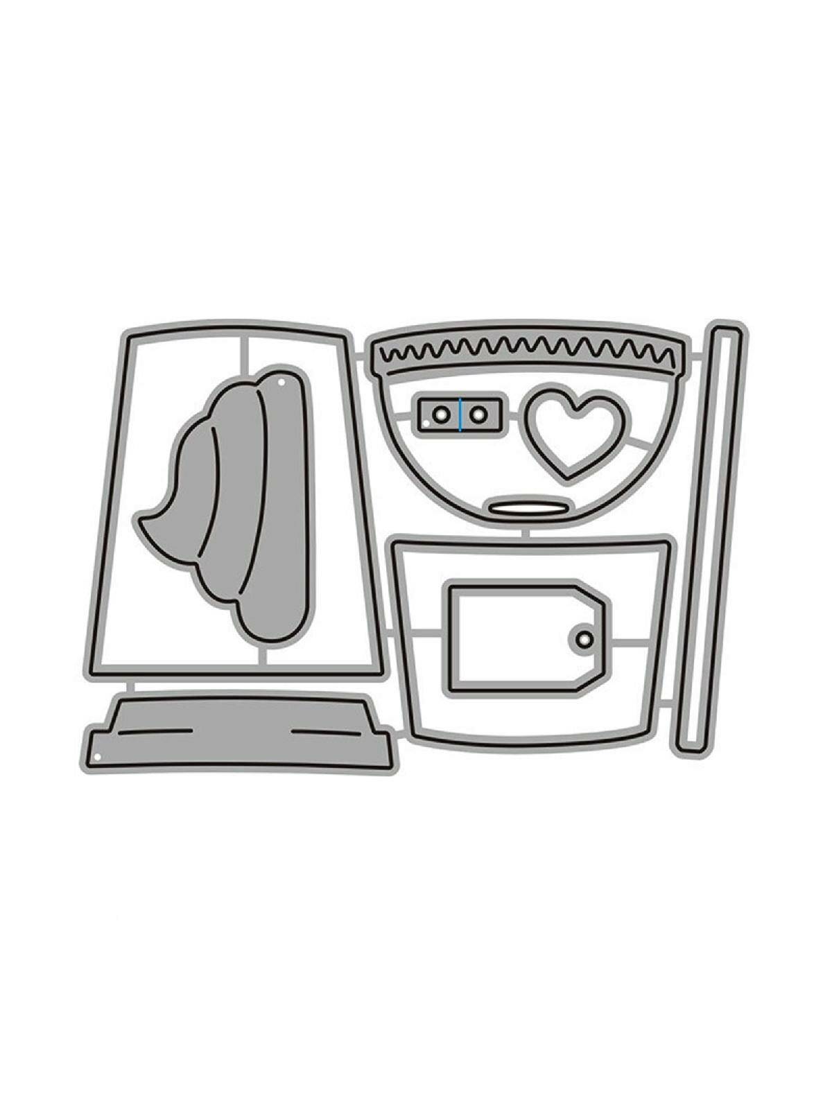 Трафареты для 3D-скрапбукинга, трафарет для папок с тиснением кофейных чашек для бумажных поделок