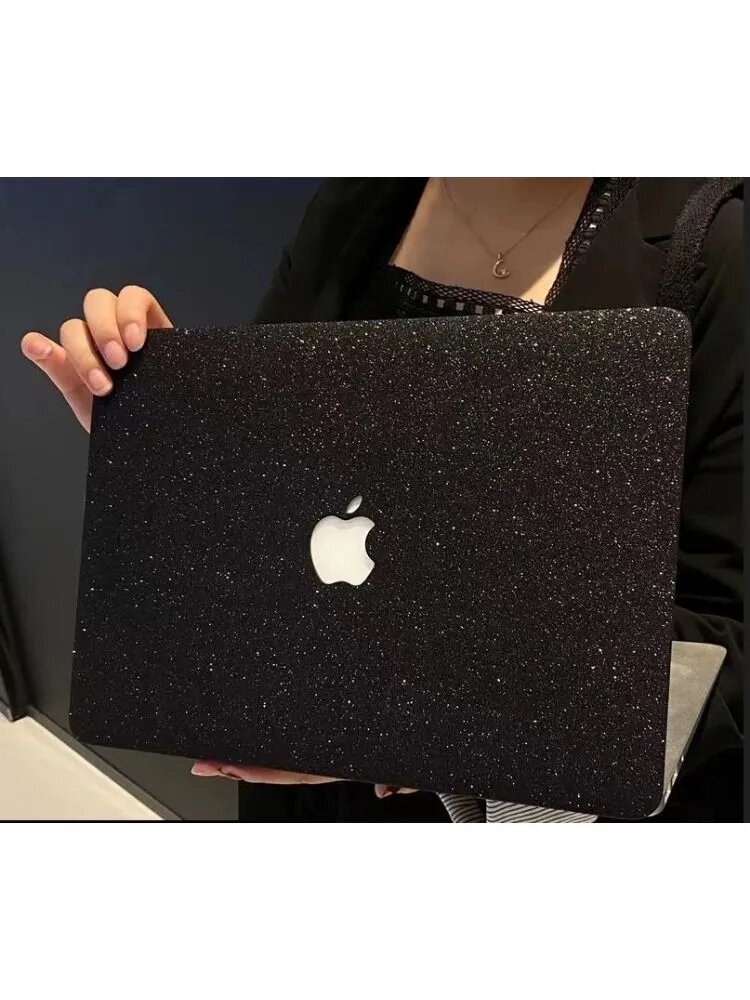 Чехол для Macbook Pro 14 / макбук pro 14.2' M1 M2 M3 M4 2021 2023 2024 матовый Чехол-накладка на с блестками Блестящий твердая обложка