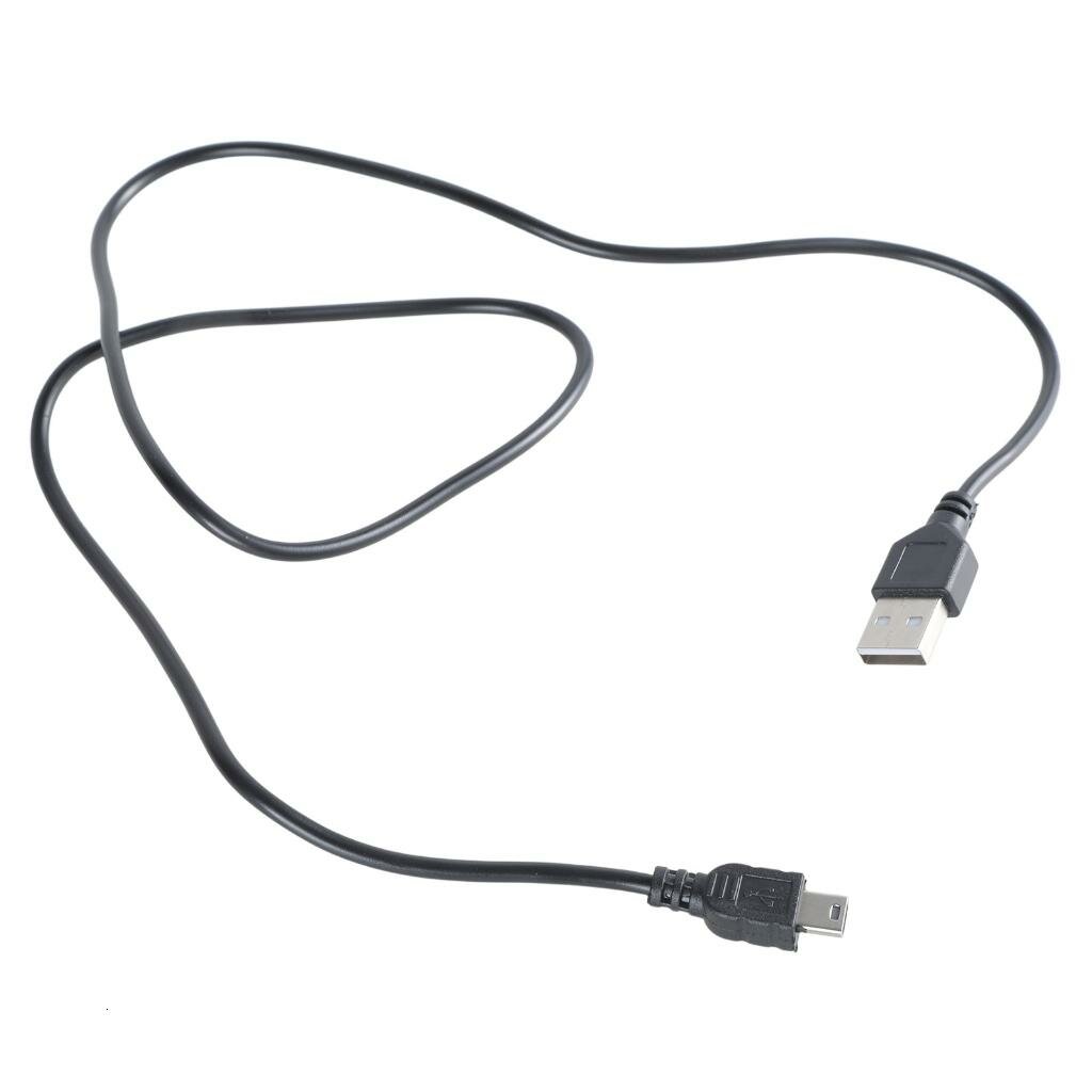Кабель USB A male — mini USB B 5 pin, Черный