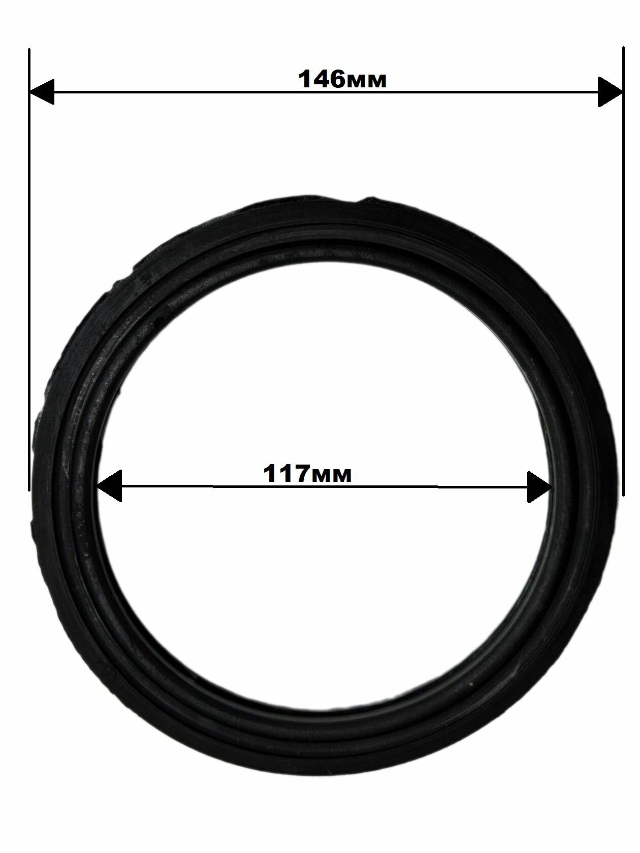 Фрикционное кольцо (колесо) 116x146x15 мм для снегоуборщика MTD, CubCadet, YardMan, WolfGarten
