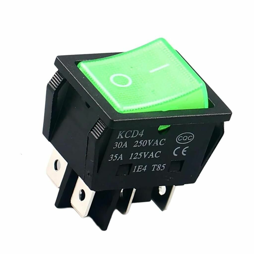 Морские тумблерные переключатели 30А 250В, Зеленый