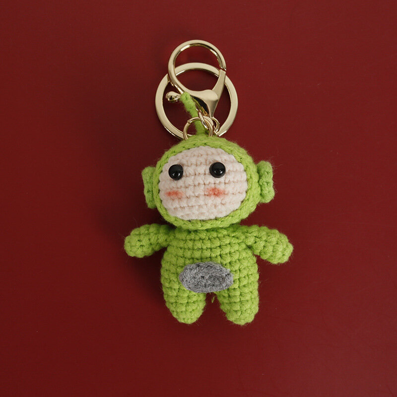 Милый мультяшный кукольный брелок с антенной, вязаный из пряжи, супер милый подвеска в виде животного