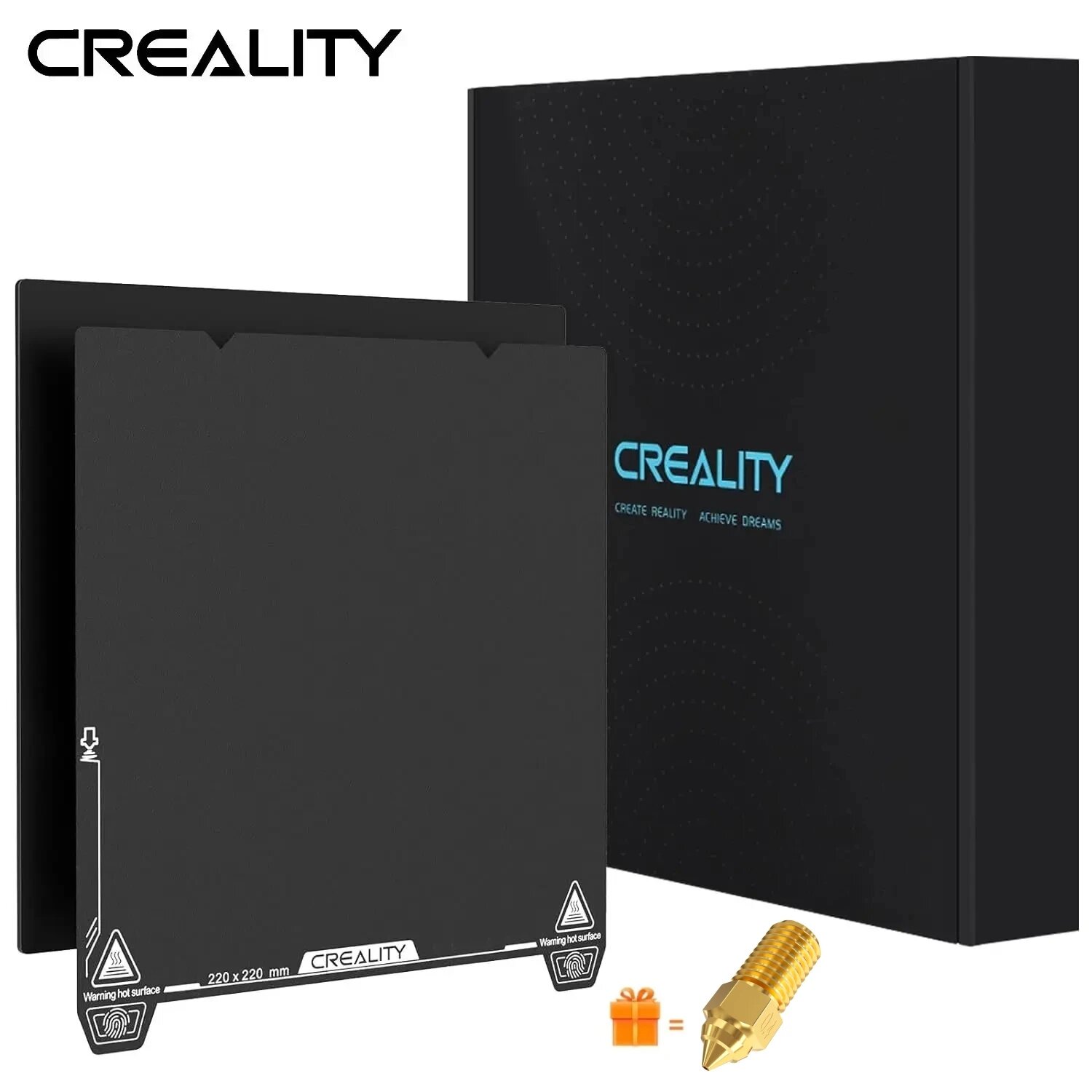 Официальный комплект платформы для печати Creality Ender 3 V3 SE, магнитный гибкий съемный лист пружинной стали для Ender 3/3 S1/3 Pro/V3 SE