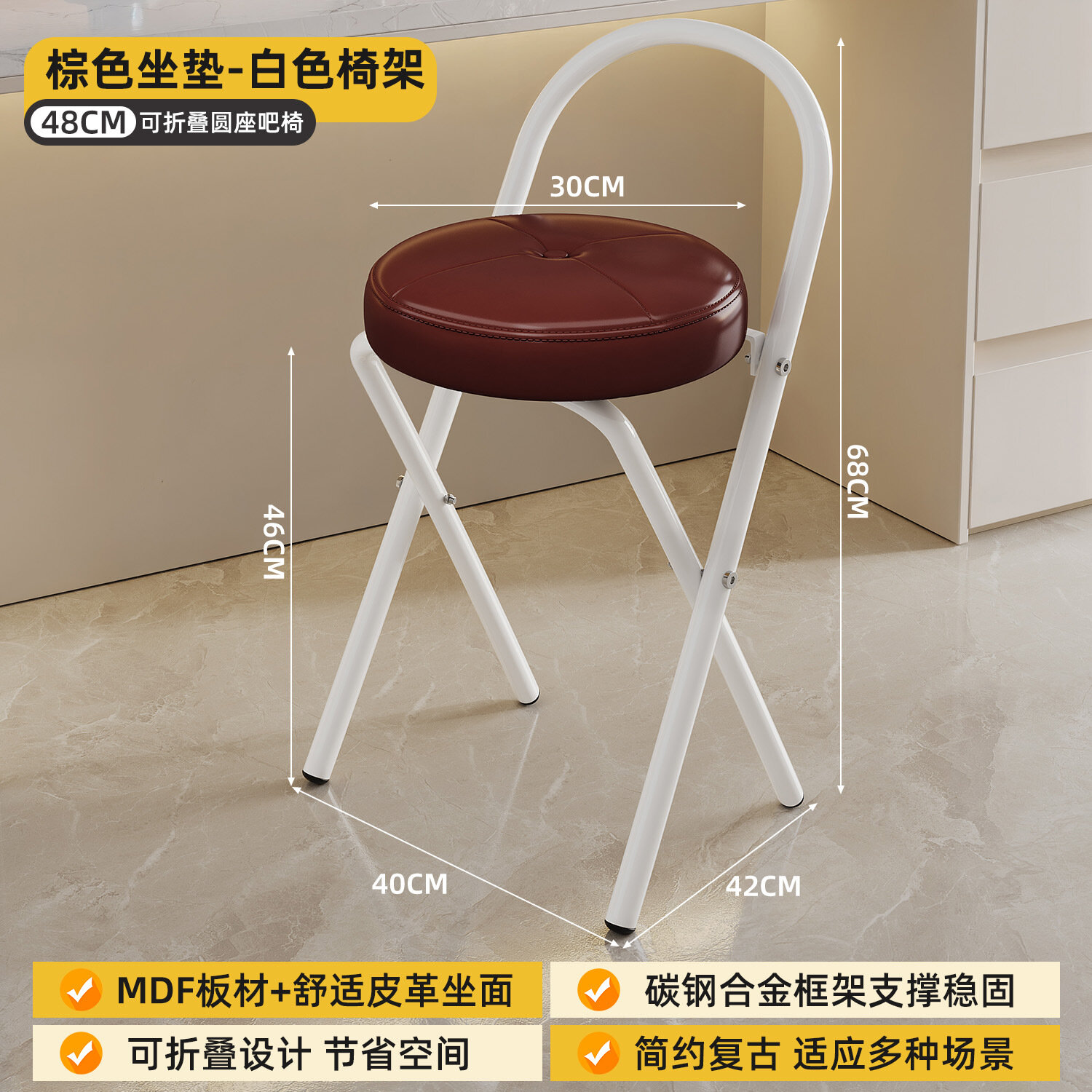 Барный стул Hengyixuan, высокий стул для дома, офисный барный стул, ротанговый обеденный стул, легкий складной стул с спинкой для улицы