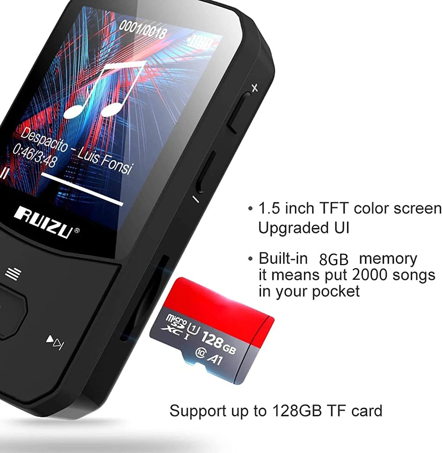 RUIZU X52 Bluetooth MP3-плеер 64 ГБ — фото 1