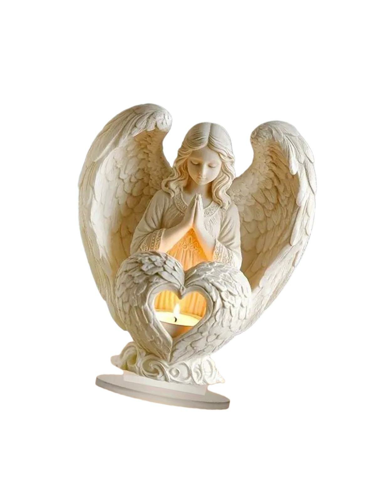2D Плоский ангел с сердцем Акриловая фигурка Украшение настольной полки для детской комнаты