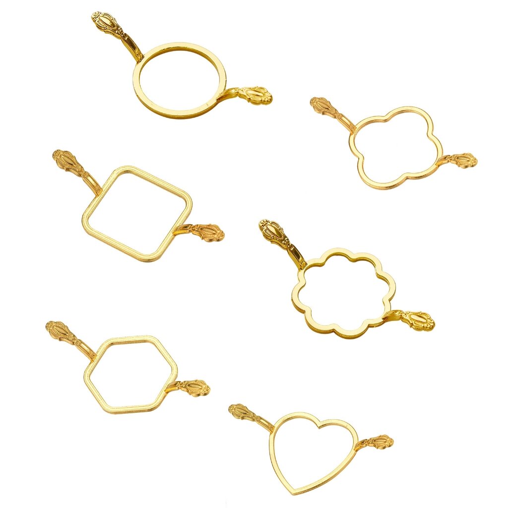 6шт Формы для сургуча Металлический формирователь восковых печатей для скрапбукинга конвертов