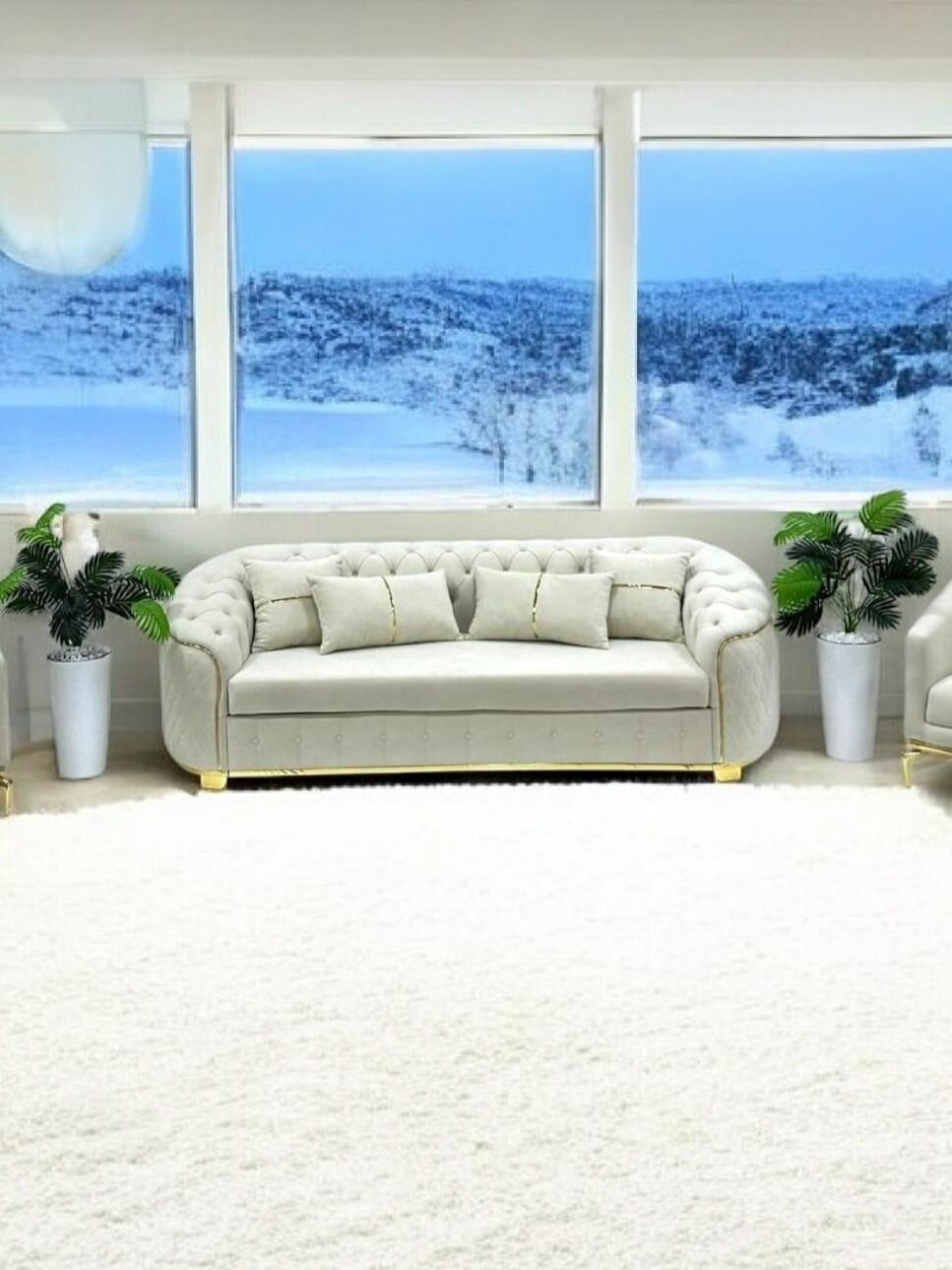 Диван TURKISH SOFA Беллона, обивка текстиль, раскладной, массив дерева, 130x180х80 см — фото 1