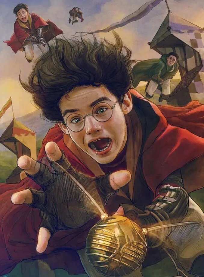 Алмазная Мозаика "Гарри Поттер" 40*50 См, Безрамная, Идеальна Для Дома, Украшения, Подарков.