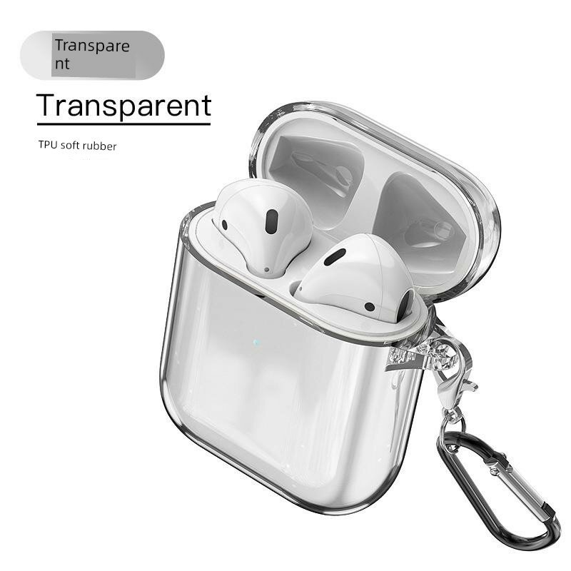 Подходит для защитного чехла для AirPods, чехла для беспроводных Bluetooth-наушников Apple AirPods 2-го поколения,