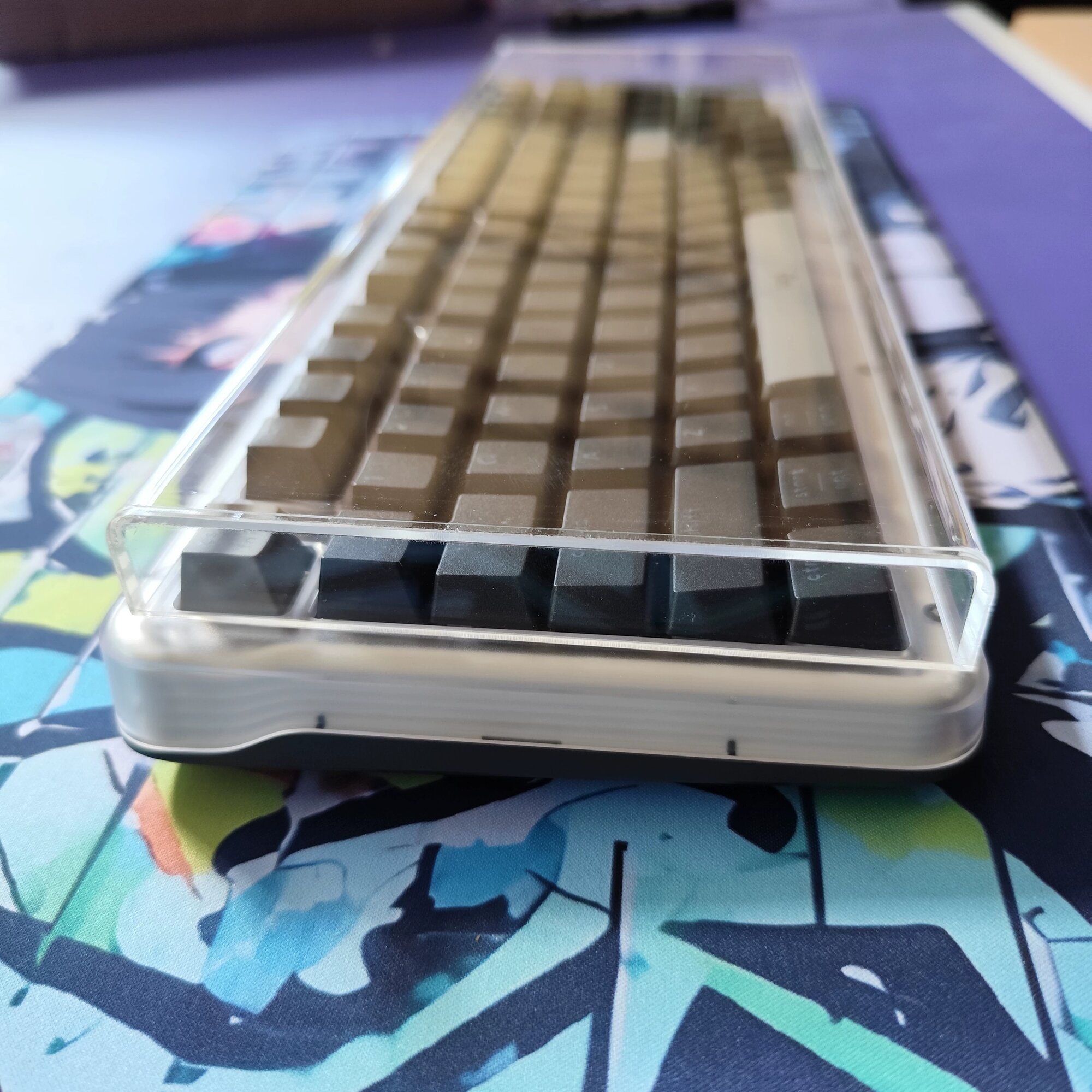 Акриловый чехол-защита для клавиш механической клавиатуры Logitech K75M - частичная защита, противопылевой