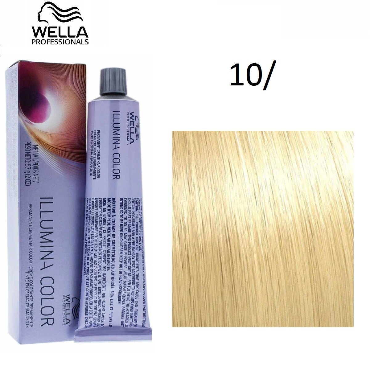 Wella Professionals Крем-краска для волос 10/ ILLUMINA COLOR яркий блонд 60 мл