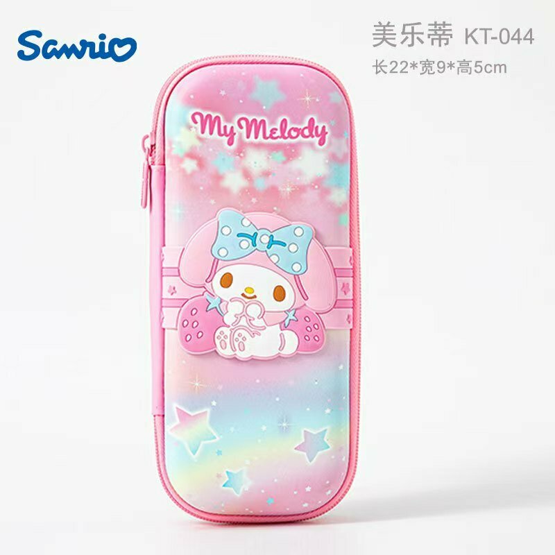 Пенал Hello Kitty Kuromi Sanrio, откидная планка, фиолетовый, для девочек