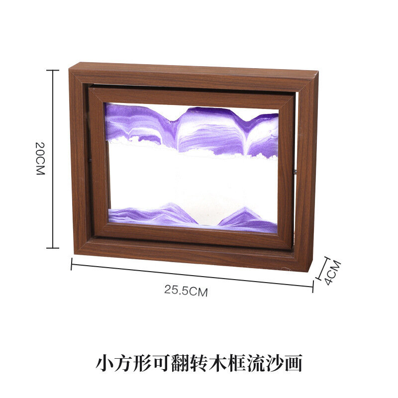 Новый китайский стиль украшения домашнего стола украшения жидкие песочные часы двусторонний подарок декомпрессия зыбучие пески живопись ручной работы