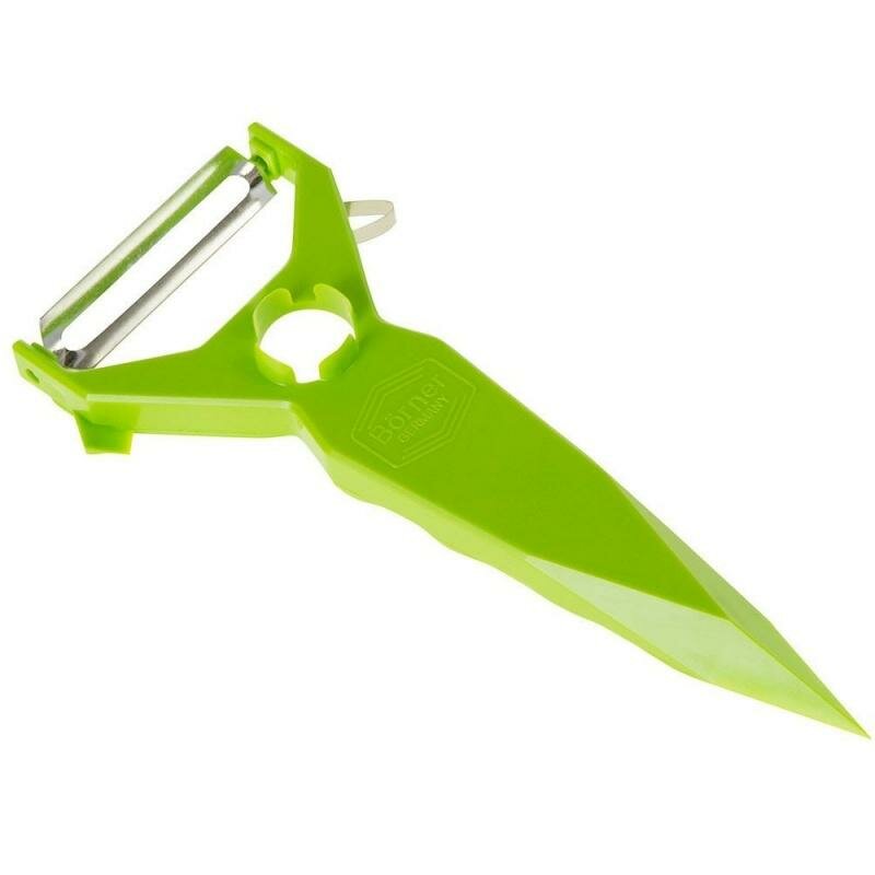 Овощечистка-нож треугольный салатовый BORNER