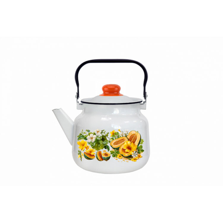Чайник эмаль 3.5Л тыквенный магнитогорск