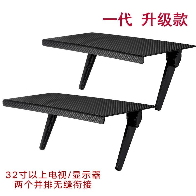 Верхняя полка, гвозди не требуются. Плоская полка для монитора в спальне, подвесная платформа, без сверления, настенный ящик для хранения, настенный телевизор