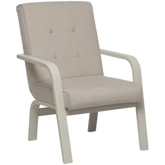 Кресло Импэкс Мебель Leset Модена NEW Слоновая кость, ткань Bingo 02, кант Bingo 02